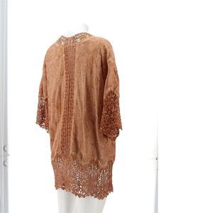 Democracy | Tops | Democracy Embroidered Crochet Lace Kimono Topper ...